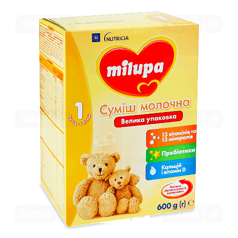 Суміш Milupa 1 – купити в інтернет-магазині Фора, ціни на замовлення ...