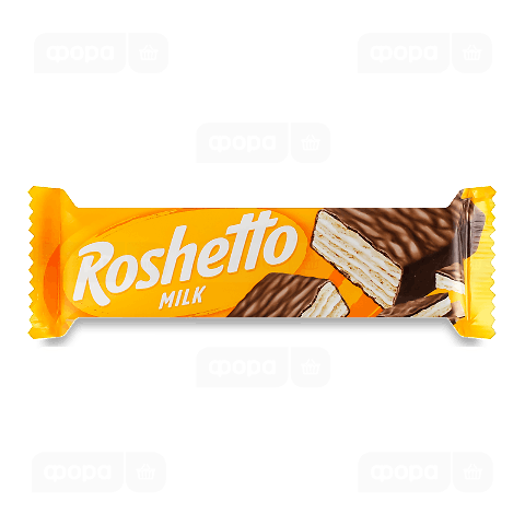 Вафлі Roshen Roshetto Milk глазуровані – купити в інтернет-магазині ...