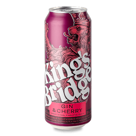 Напій слабоалкогол King's Bridge Gin&Cherry 7% з/б – купити в інтернет ...